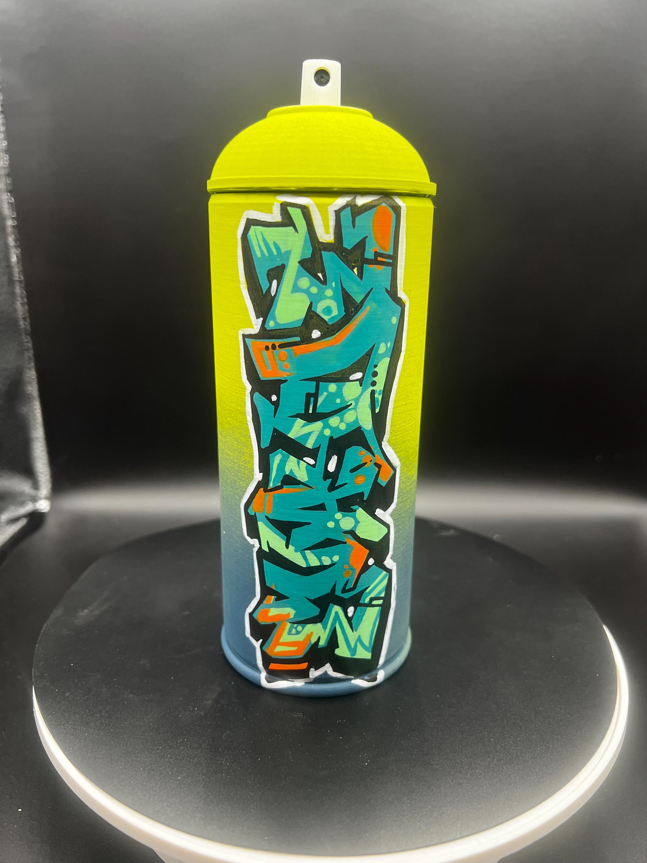 3D Printed Custom Graffiti Art Spray Paint Can Secret Stash Container ...