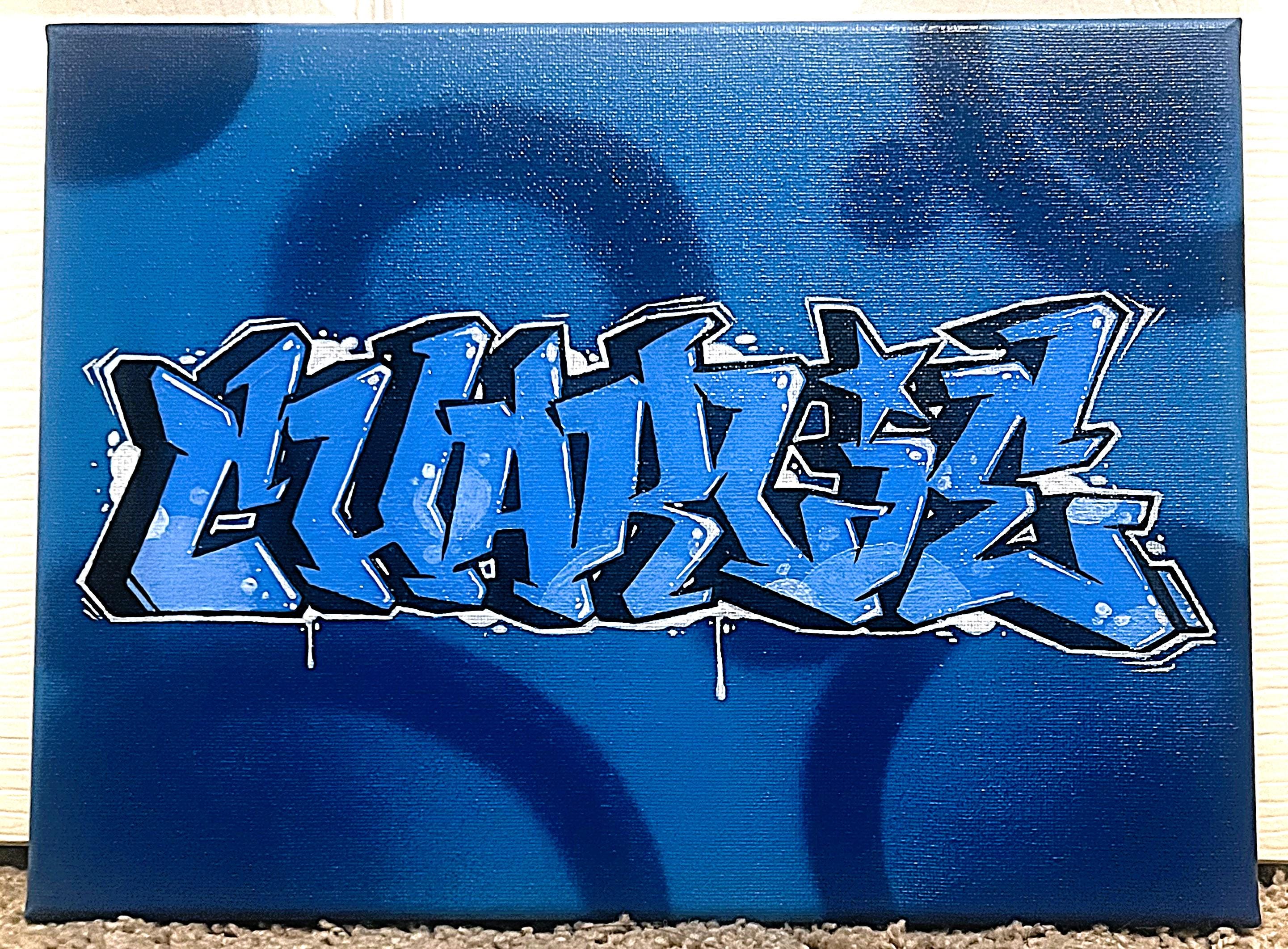 Personalized Custom Graffiti Name, Word, Letters on Canvas. Hand ...