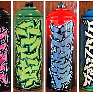 Custom Graffiti Spray Paint Can Name Letters Personalized Street Art ...