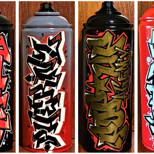 Custom Graffiti Spray Paint Can Name Letters Personalized Street Art ...