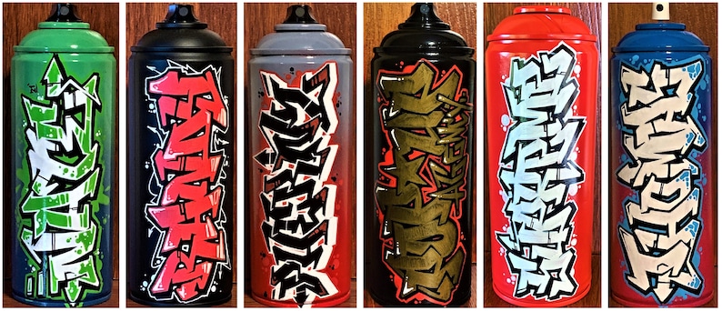 Custom Graffiti Spray Paint Can Name Letters Personalized - Etsy