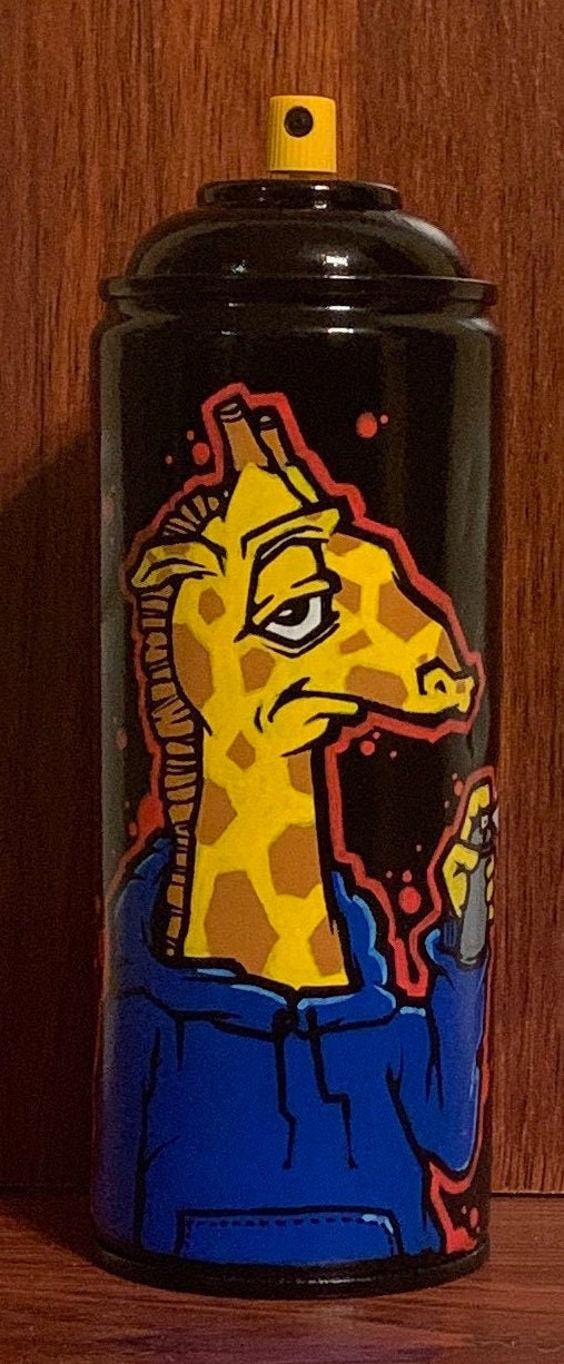 Custom Graffiti Cartoon Character on Spray Paint Can - Etsy