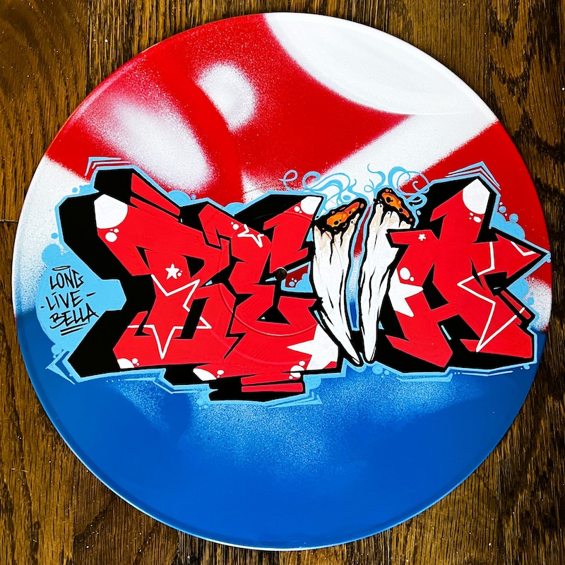 Graffiti Art on Records - Etsy