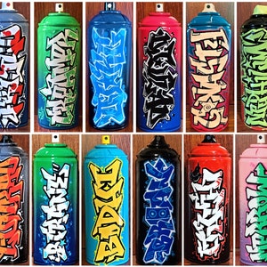 Custom Graffiti Spray Paint Can Name Letters Personalized Street Art ...