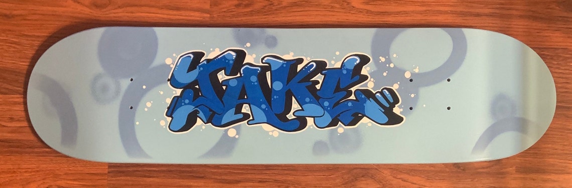 Custom Graffiti Skateboard Deck Personalized Lettering | Etsy