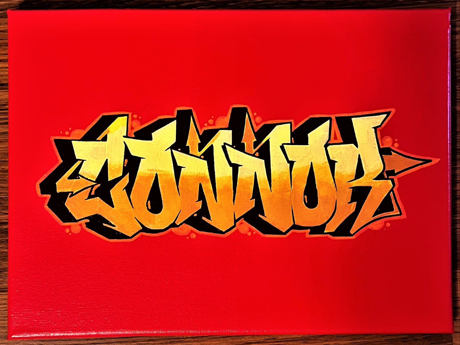 Personalized Custom Graffiti Name, Word, Letters on Canvas. Hand ...