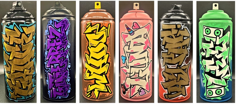 Custom Graffiti Spray Paint Can Name Letters Personalized - Etsy