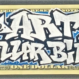 Graffiti Letters on Money Cash Dollar Bill. Personalized | Etsy