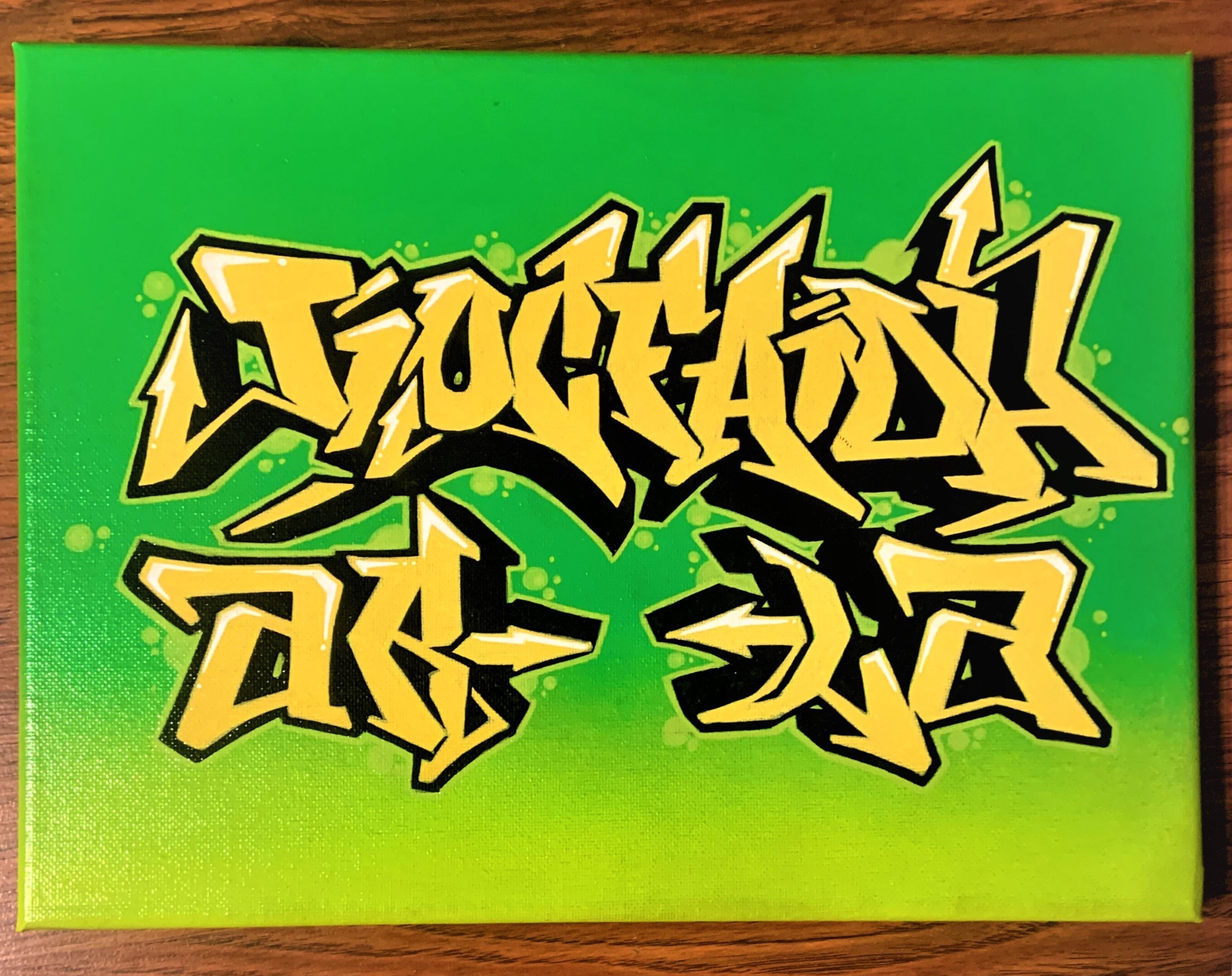 Personalized Custom Graffiti Name, Word, Letters on Canvas. Hand ...