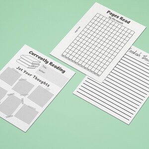 Printable Reading Journal Pages, Adult and Kids, Reading Log, Reading ...