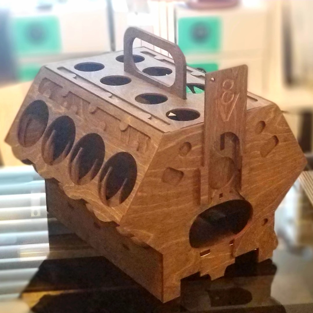 V8 Big Block Beverage Caddy - Etsy