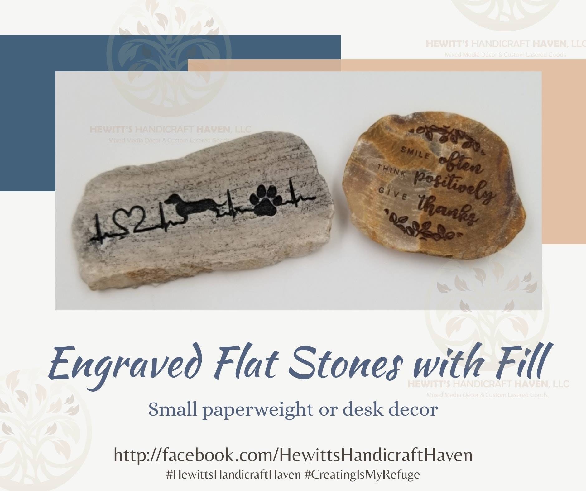 Custom Engraved Rocks and Flat Stones | Etsy