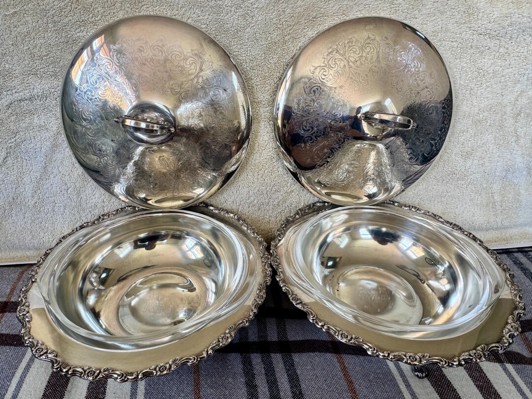 Vintage Two Sets of Oneida Food Server, 3pc per Set - Etsy