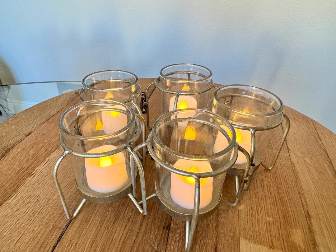 Vintage MCM Candle Holders - Etsy