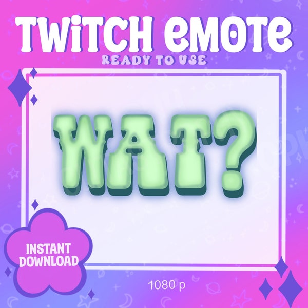 Huh Twitch Emote - Etsy Hong Kong