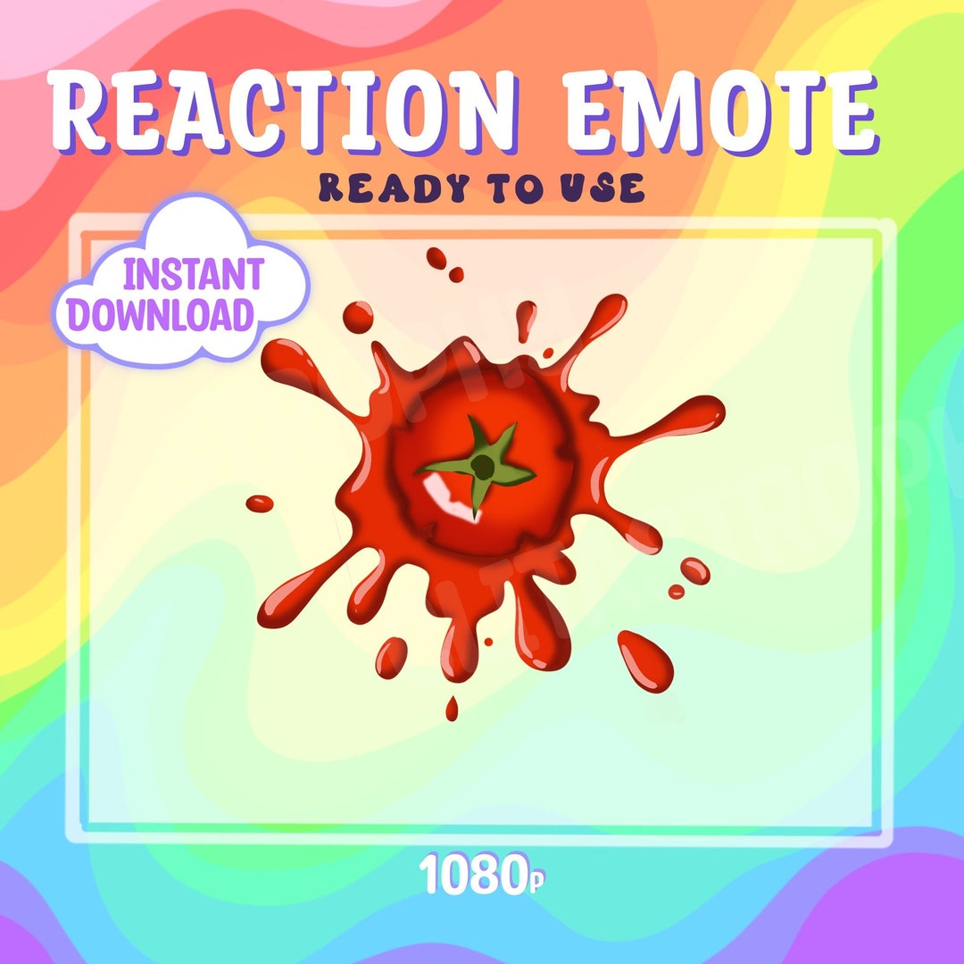 Smashed Tomato - 1080p Reaction Emote for Twitch, Discord and More - Etsy