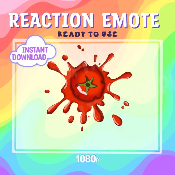 Smashed Tomato 1080p Reaction Emote for Twitch Discord and - Etsy