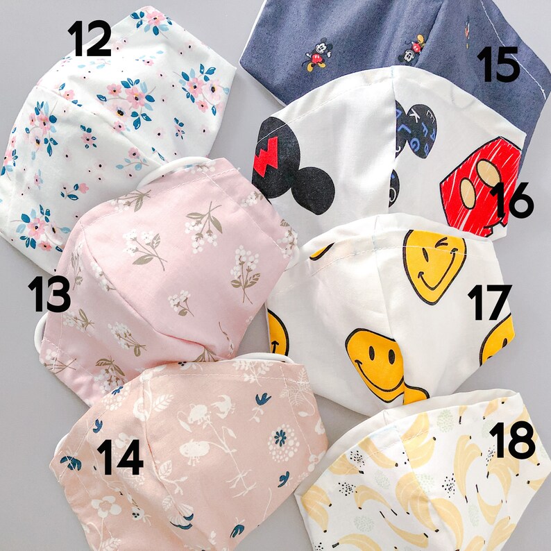 NEW Face Mask with Filter Pocket and Nose Wire Cotton Face | Etsy