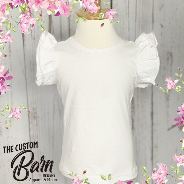Girls Ruffle Shirt - Etsy