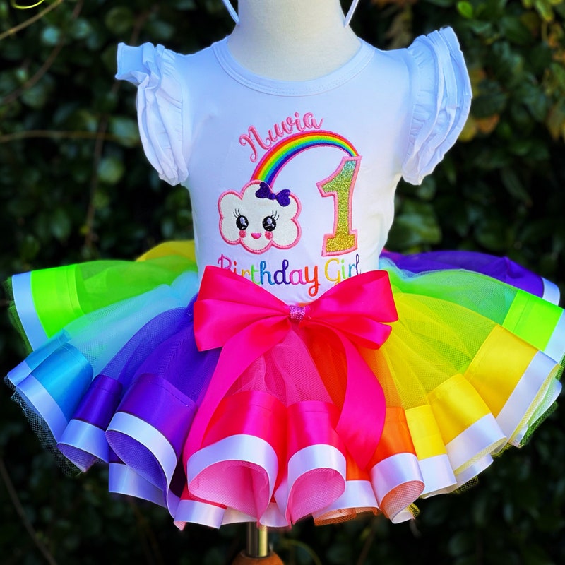 Rainbow Tutu Dress - Etsy