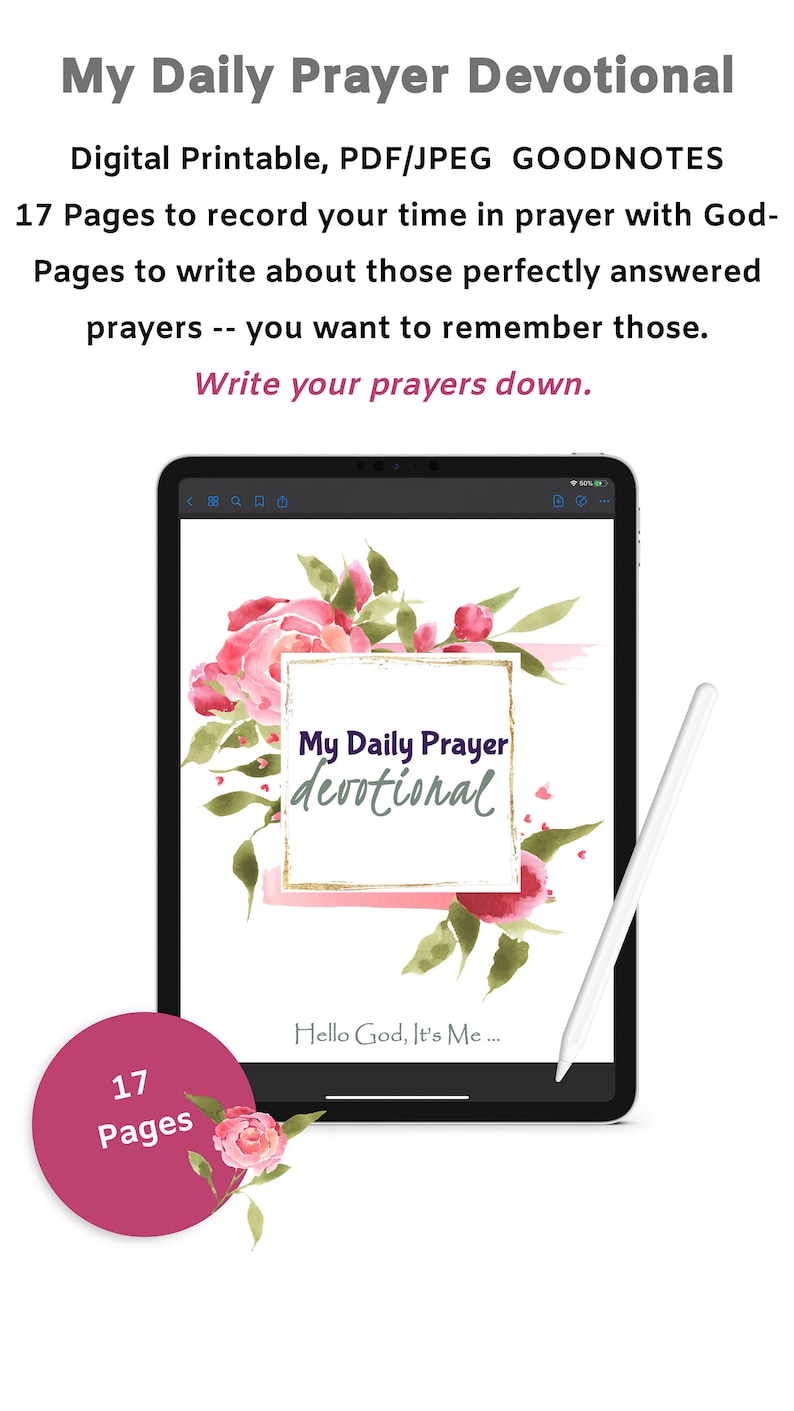 Printable Daily Prayer Journal, Devotional, Christian, Printables ...