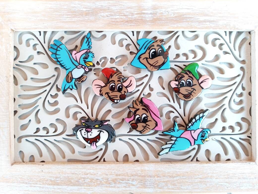 Cinderella Characters Tiny Pins - Etsy