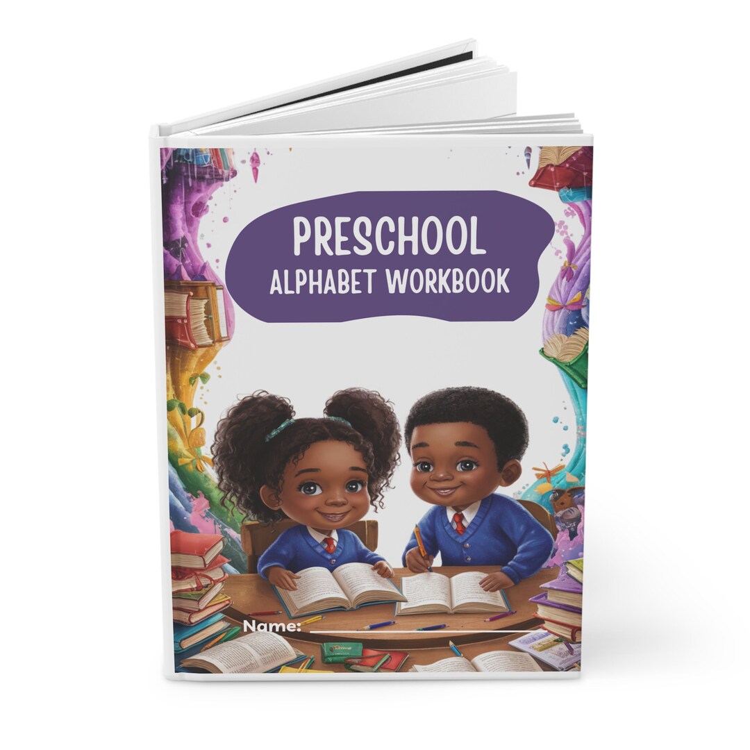 Fun & Colorful Preschool Alphabet Workbook 108 Pages: Early Learning ...