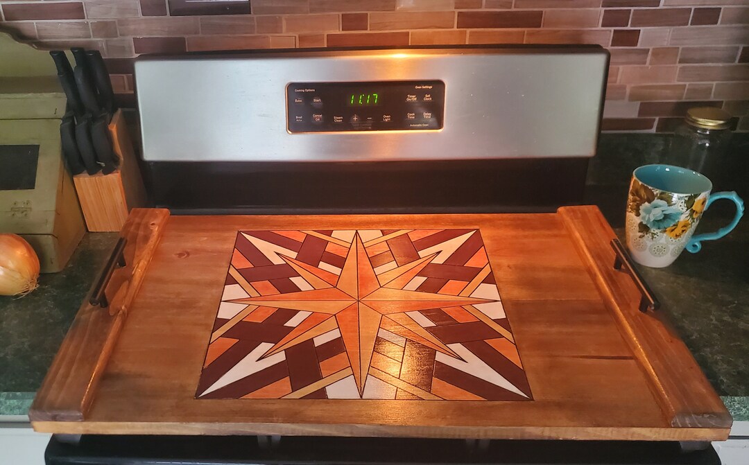 Beautiful Barnwood Quilt Pattern Stoveboard - Etsy