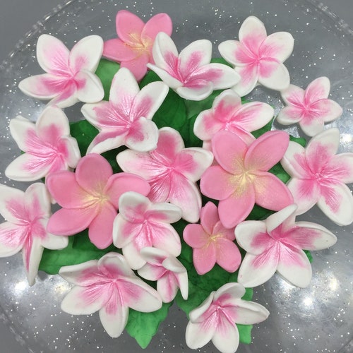 Fondantsugar Edible Tropical Flower for Cakes and Cupcakes4 - Etsy