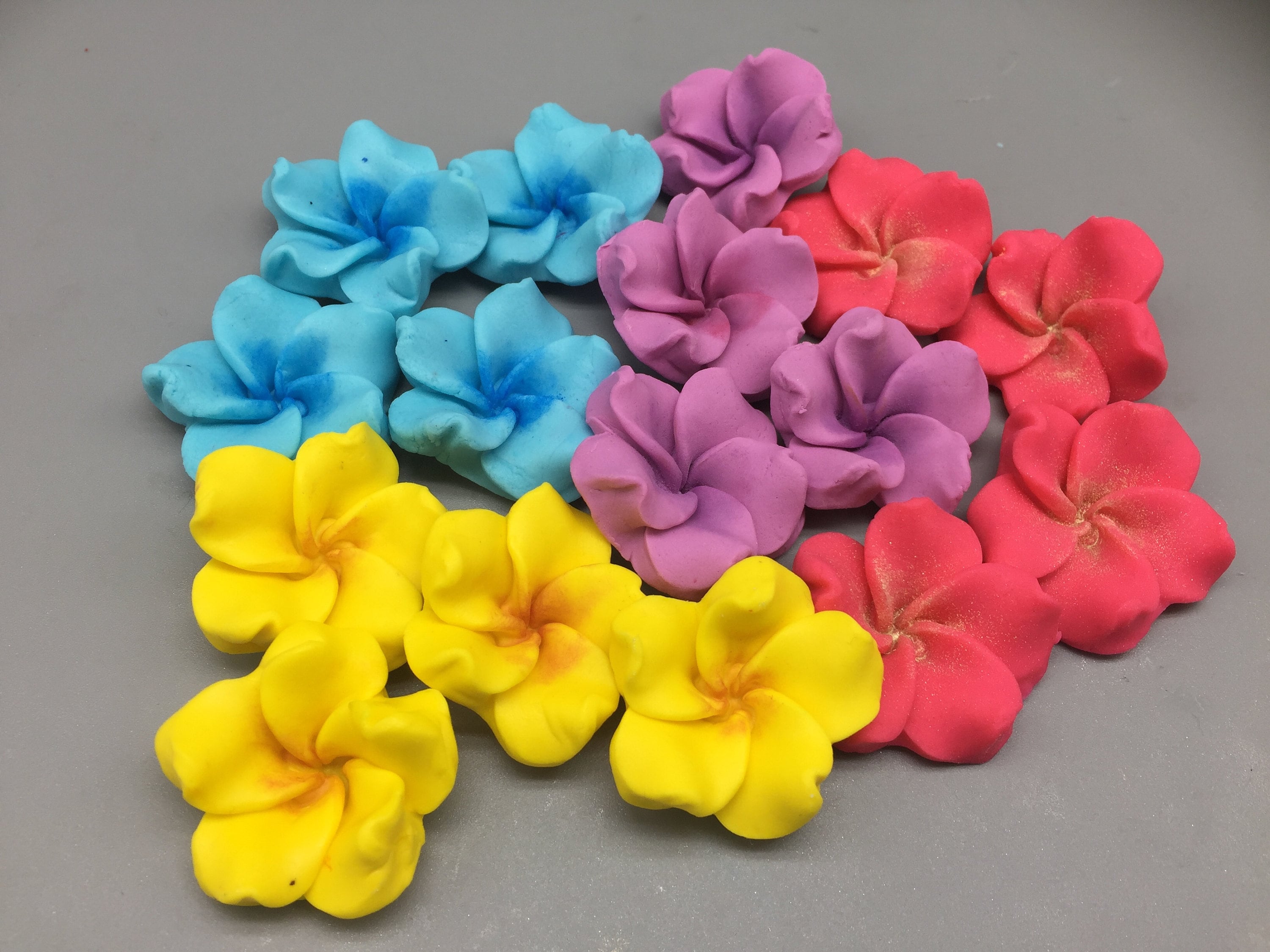 Fondant,sugar, Edible Tropical Flower for Cakes and Cupcakes#4 - Etsy