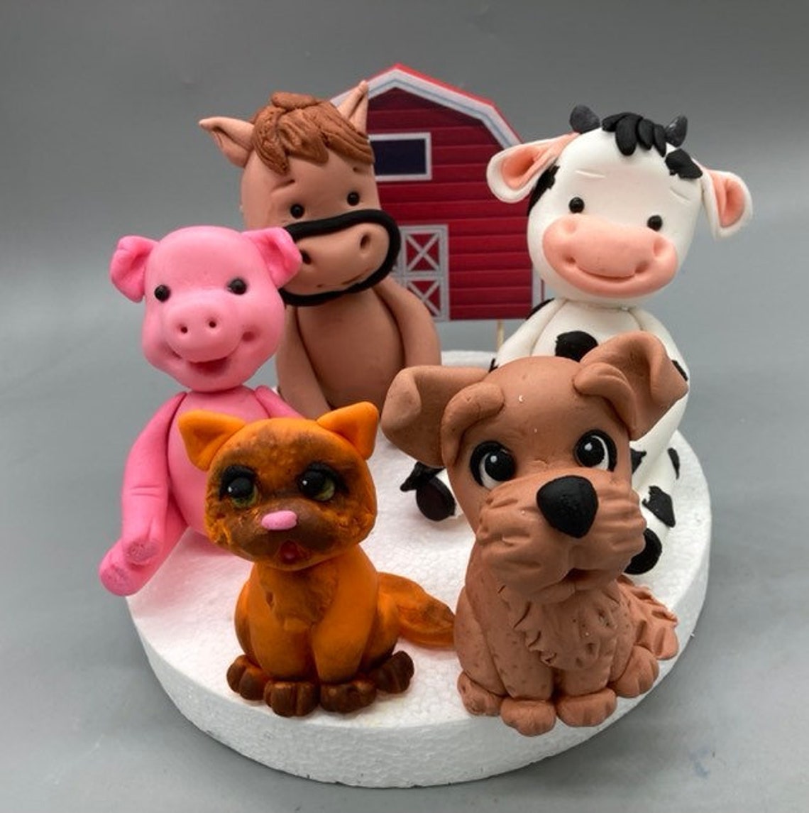 Farm Animals Sugar Farm Animals Fondant Farm Animals Sugar - Etsy