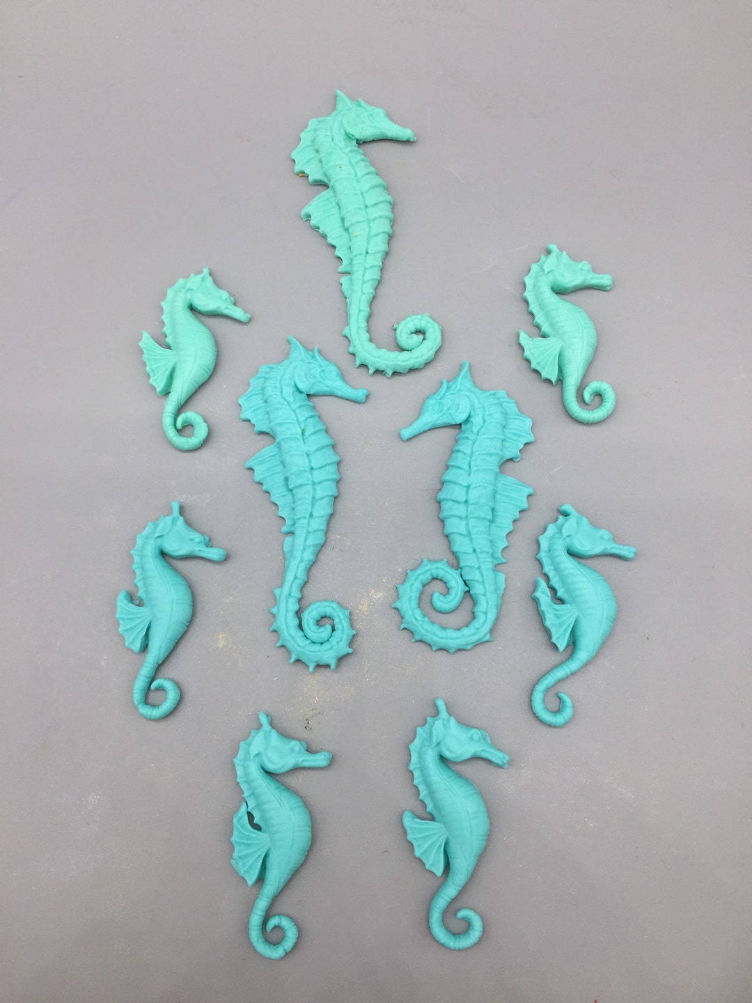 Seahorses, Sugarsea Horses, Gum Paste Seahorses, Seahorse Cake Topper ...