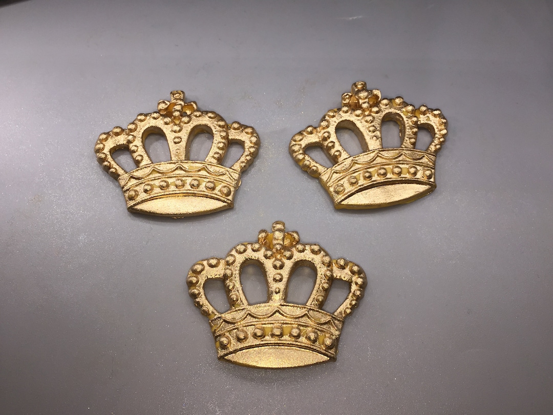 Royal Crown Made Fondant for Cupcakes. Crown for Cupcakes, Sugar Crown ...