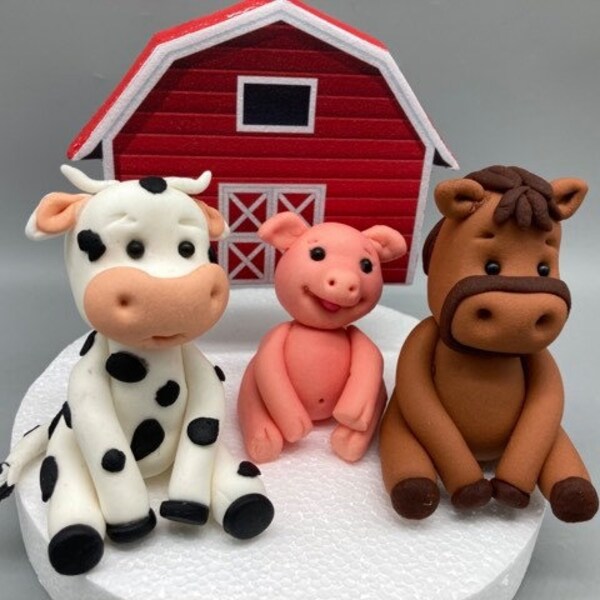 Fondant Farm Animals - Etsy