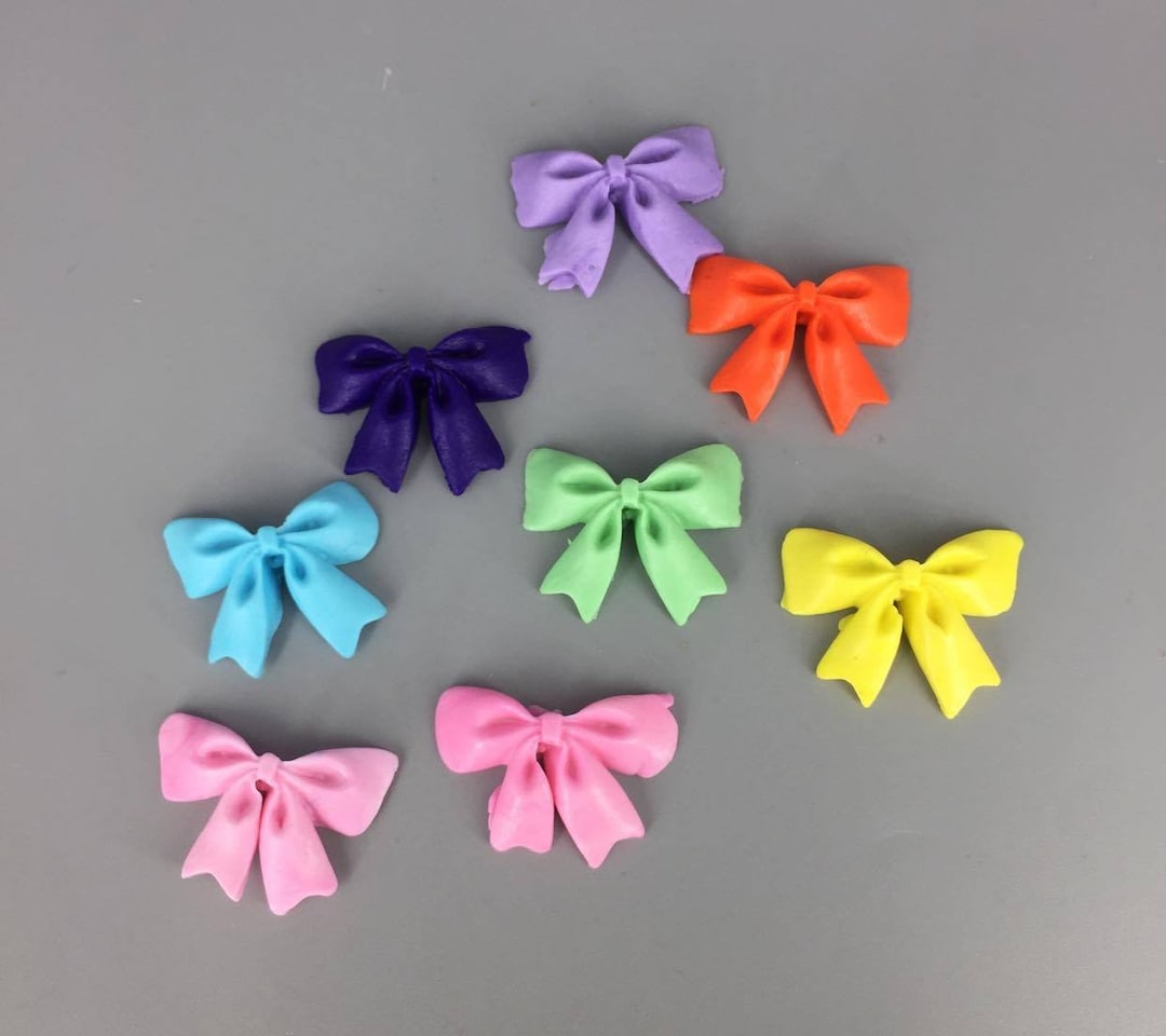 Fondant,sugar, Edible Bows for Cakes and Cupcakes #1 - Etsy
