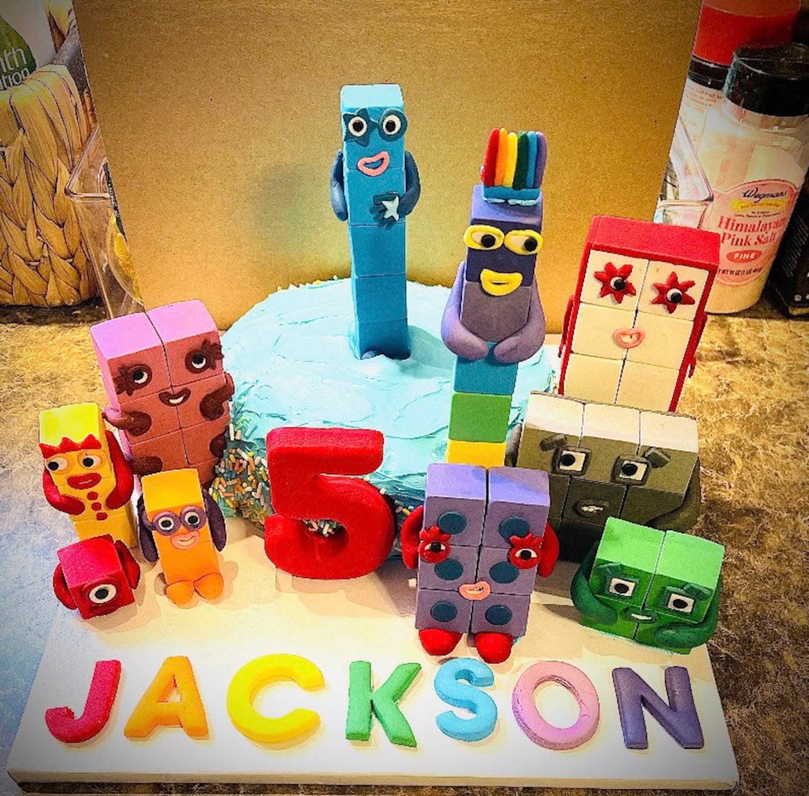 Numberblocks Edible Numberblocks Fondant Numberblocks - Etsy
