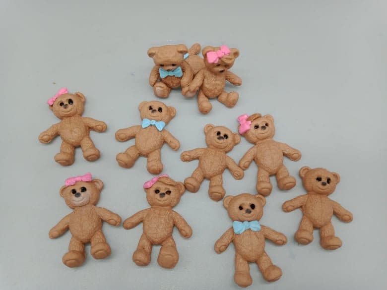 Sugar Bears. Fondant Bears, Edible Bears, Small Bears, Bears for Cake ...