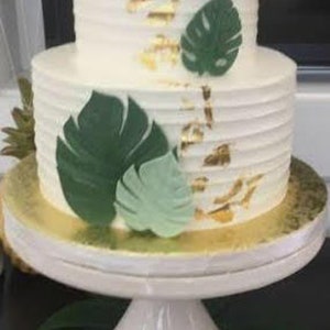 Tropical Leaves for Cakes, Cupcakes, Cake Pops Made From Fondant - Etsy