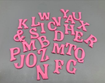 Sugar Candy Letters for Cupcakes, Cakes, Smash Hearts, Drinks & More - Etsy