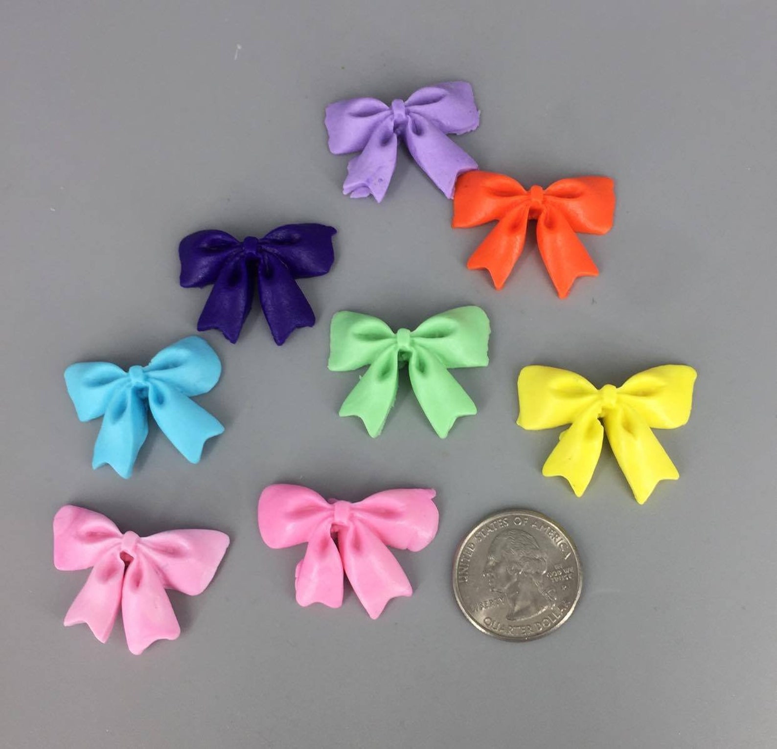 Fondant,sugar, Edible Bows for Cakes and Cupcakes #1 - Etsy