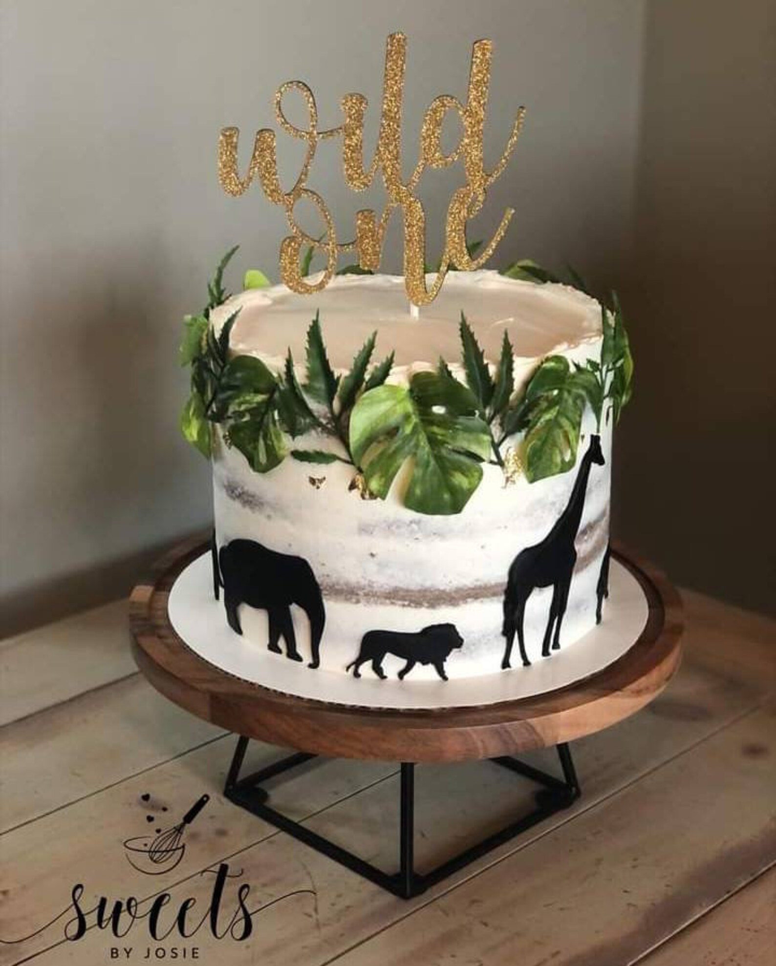 Safari Cake Decoration Animal Silhouettesugar Silhouette | Etsy