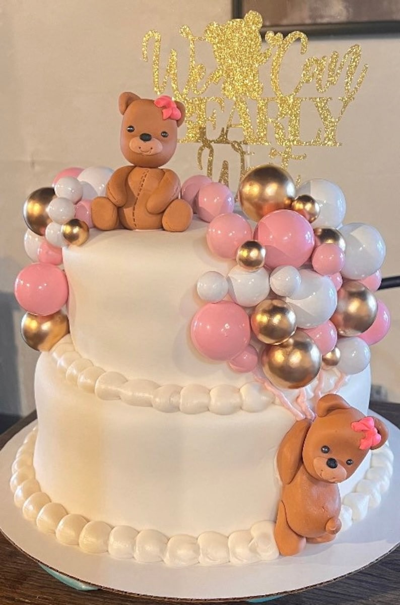 Bear Edible Cake Toppers Sugar Cake Toppers for Birthdays - Etsy