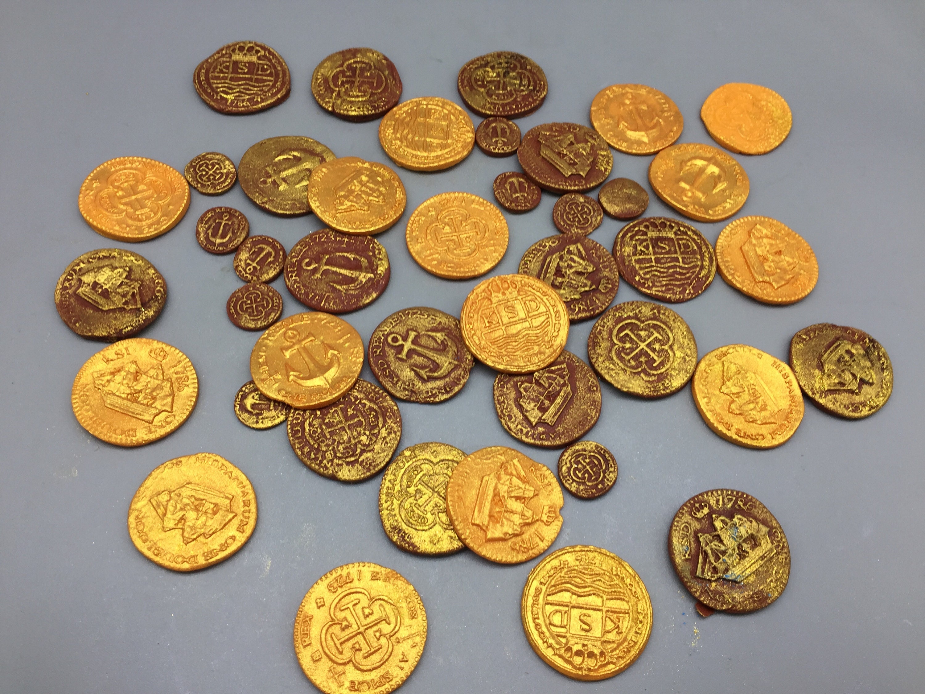 Monedas piratas monedas piratas comestibles monedas pirata - Etsy España