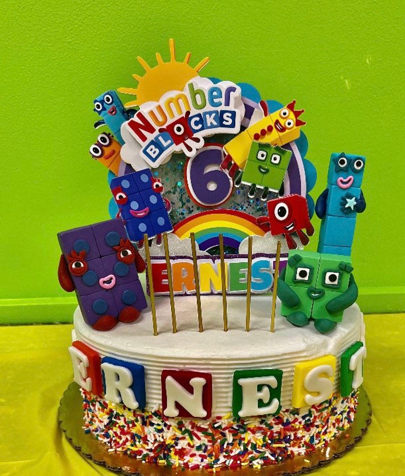 Numberblocks Edible Numberblocks Fondant Numberblocks - Etsy