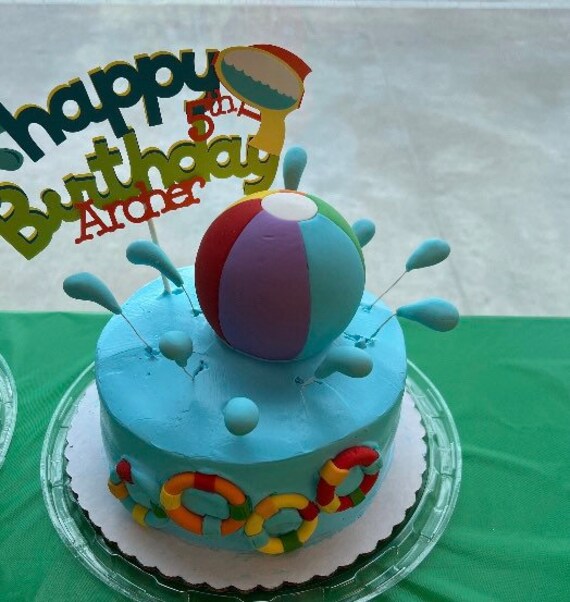 Beach Ball Cake Template