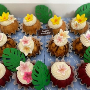 Fondant,sugar, Edible Tropical Flower for Cakes and Cupcakes - Etsy