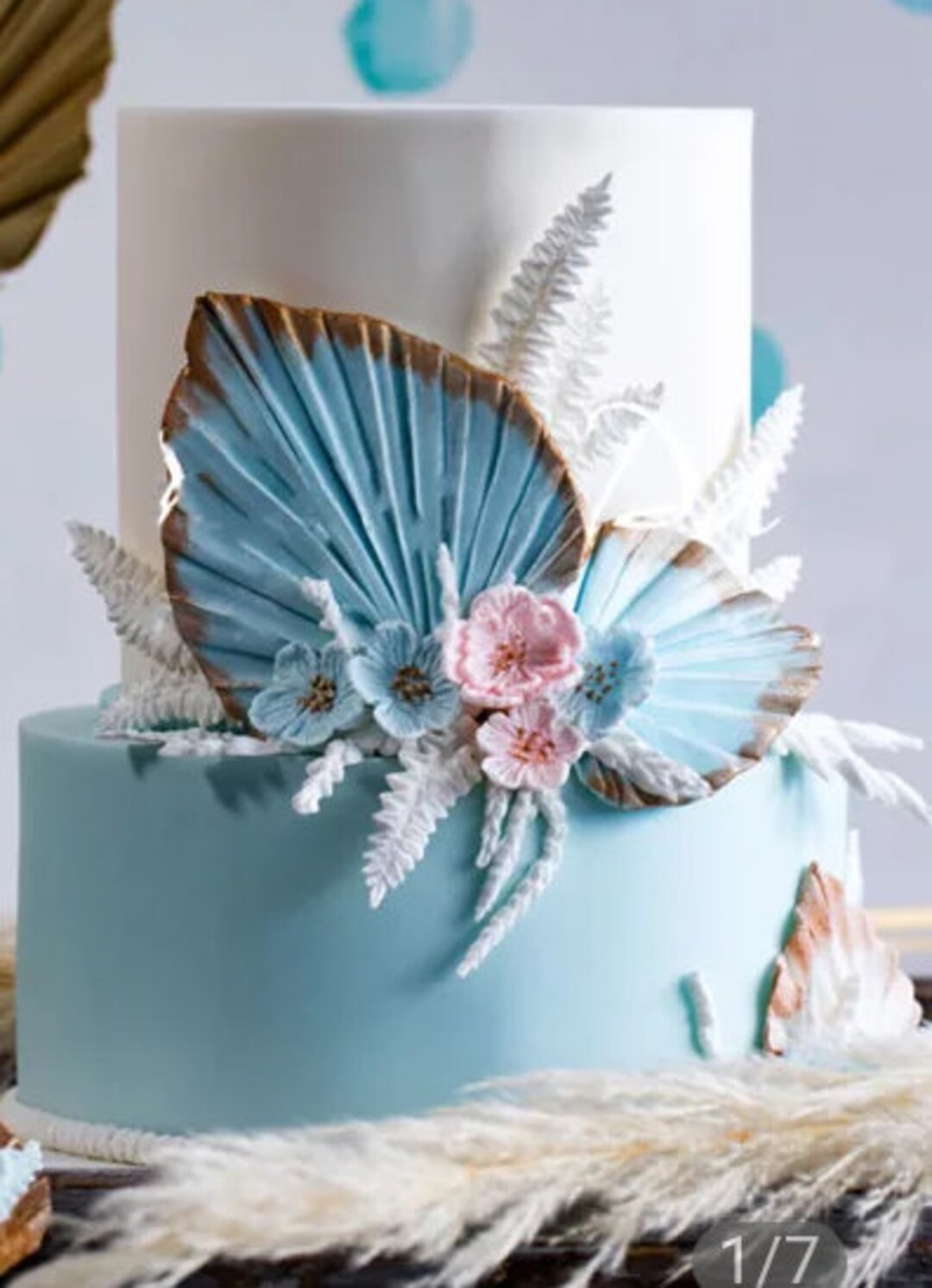 Fan Leaves, Large Fan Leaves, Fondant Leaves, Sugar Leaves , Edible ...