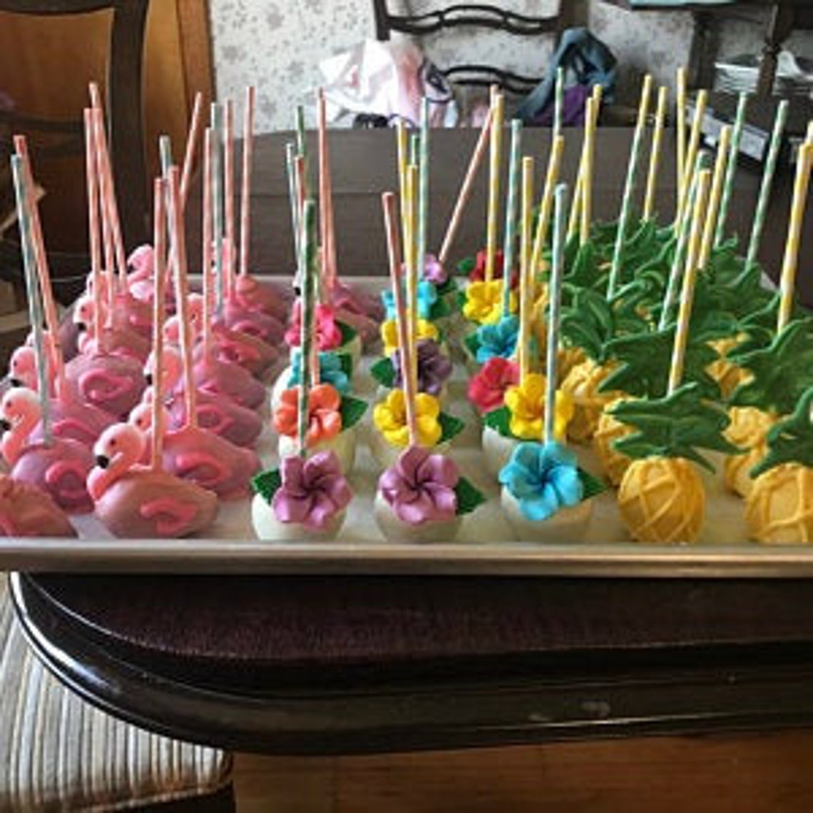 Fondant,sugar, Edible Tropical Flower for Cakes and Cupcakes#4 - Etsy