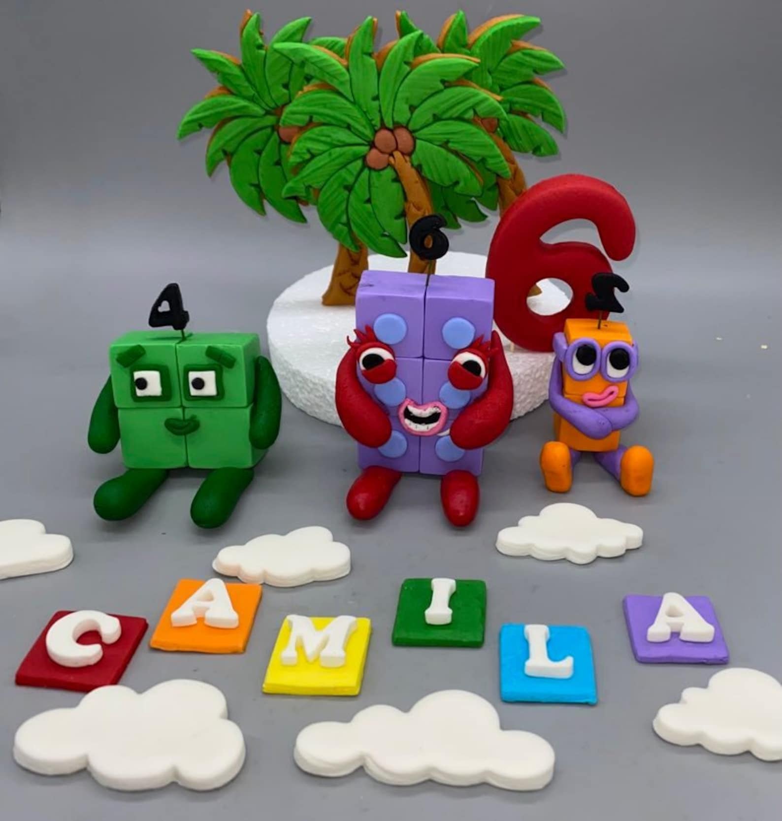 Numberblocks Edible Numberblocks Fondant Numberblocks - Etsy