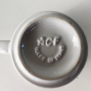 Set of 2 or 3 Vintage ACF Espresso Cups, Battista Decaffè Logo Made in Italy, Retro Design From ...